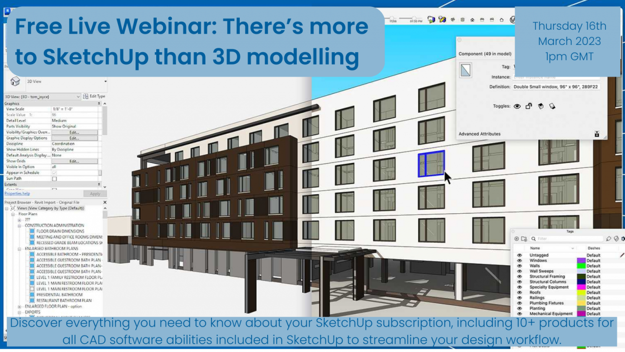 Free Live Webinar: There’s more to SketchUp than 3D modelling - Pugh ...