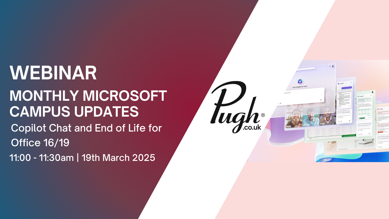 Webinar: Monthly Microsoft Campus Updates – March 2025 - Pugh Computers Ltd